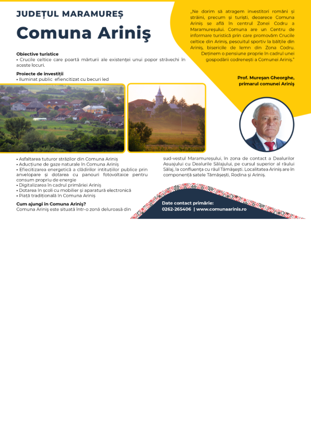 PRIMĂRIA ARINIŞ | Ghidul Primariilor