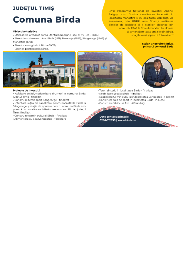 PRIMĂRIA BIRDA | Ghidul Primariilor