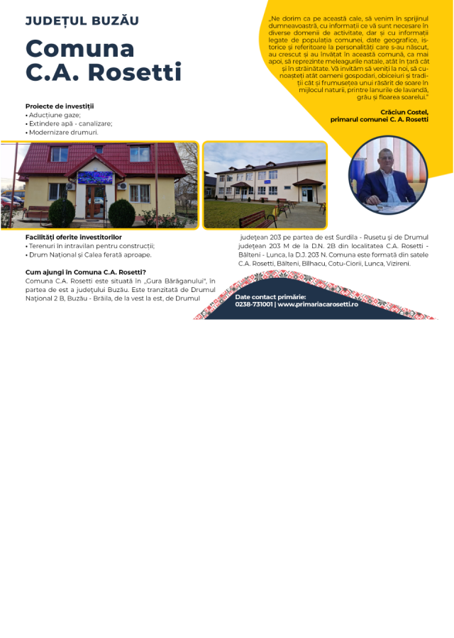 PRIMĂRIA C.A. ROSETTI | Ghidul Primariilor