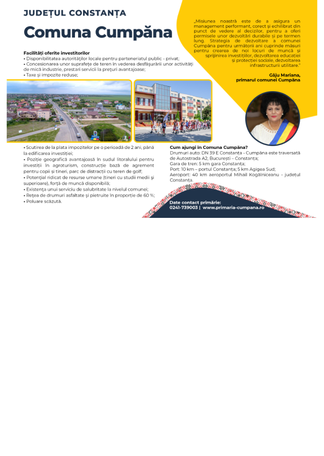 PRIMĂRIA CUMPĂNA | Ghidul Primariilor