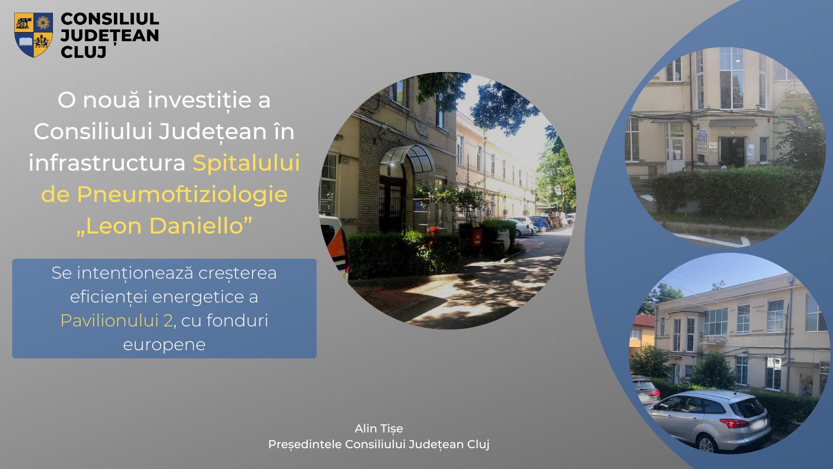 O nouă investiție a Consiliului Județean în infrastructura Spitalului de Pneumoftiziologie „Leon ...