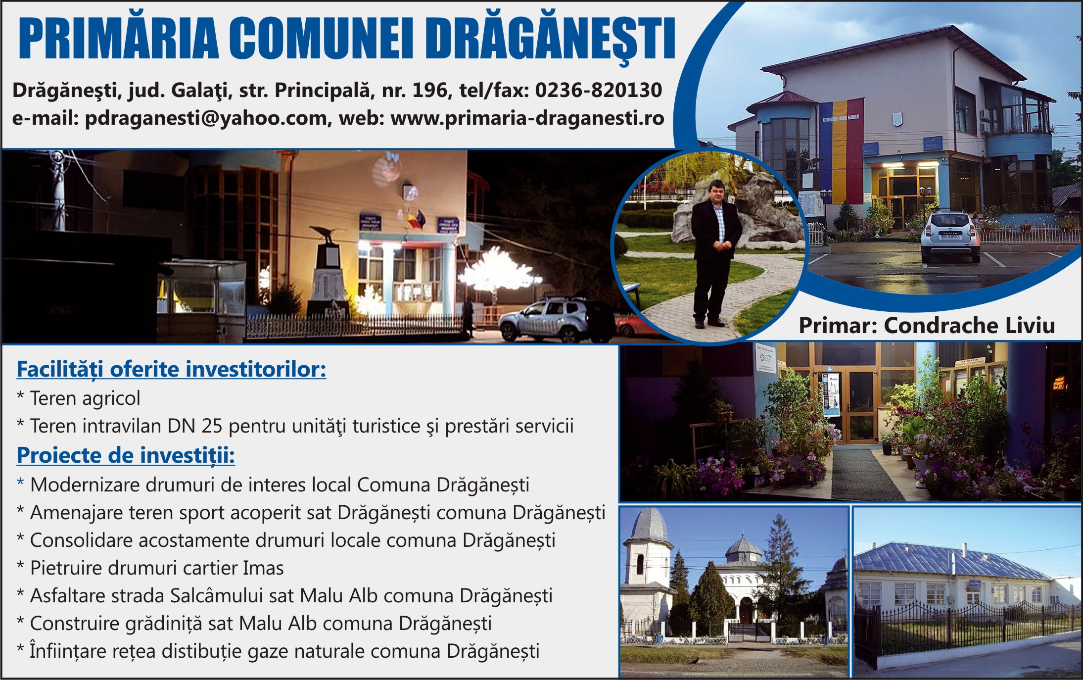 PRIMĂRIA DRĂGĂNEŞTI | Ghidul Primariilor